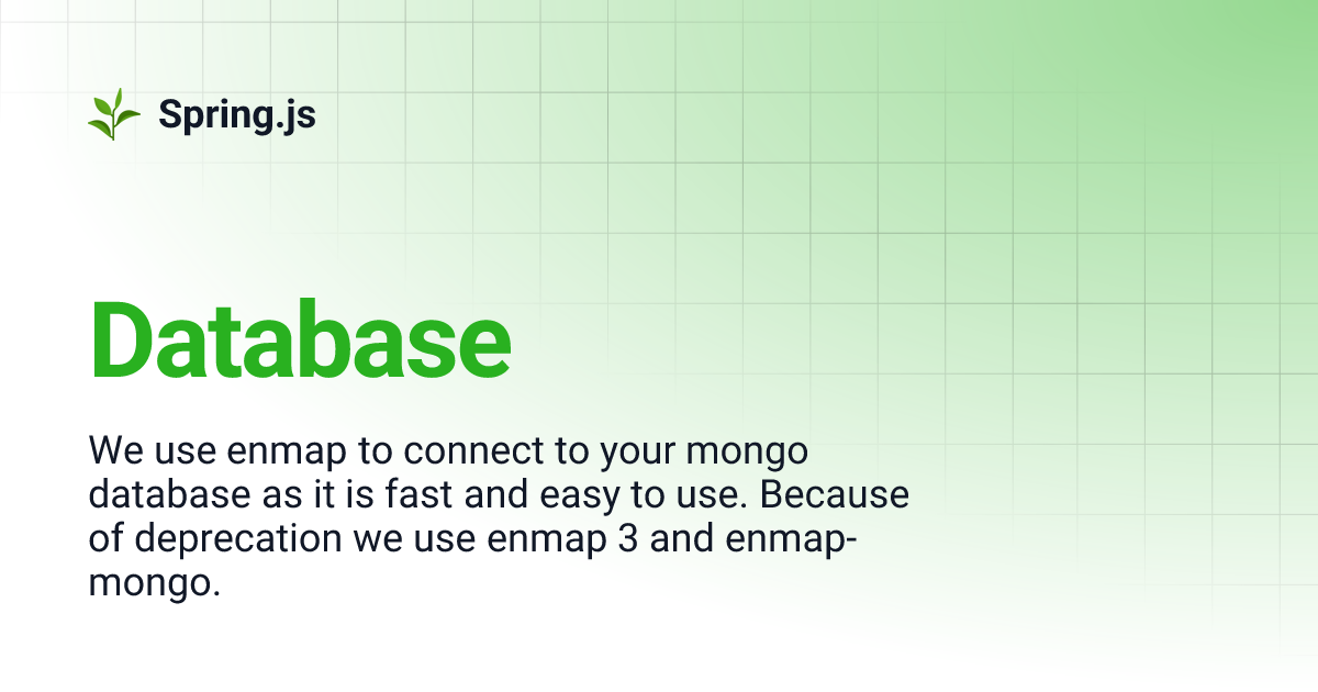 Database | Spring.js